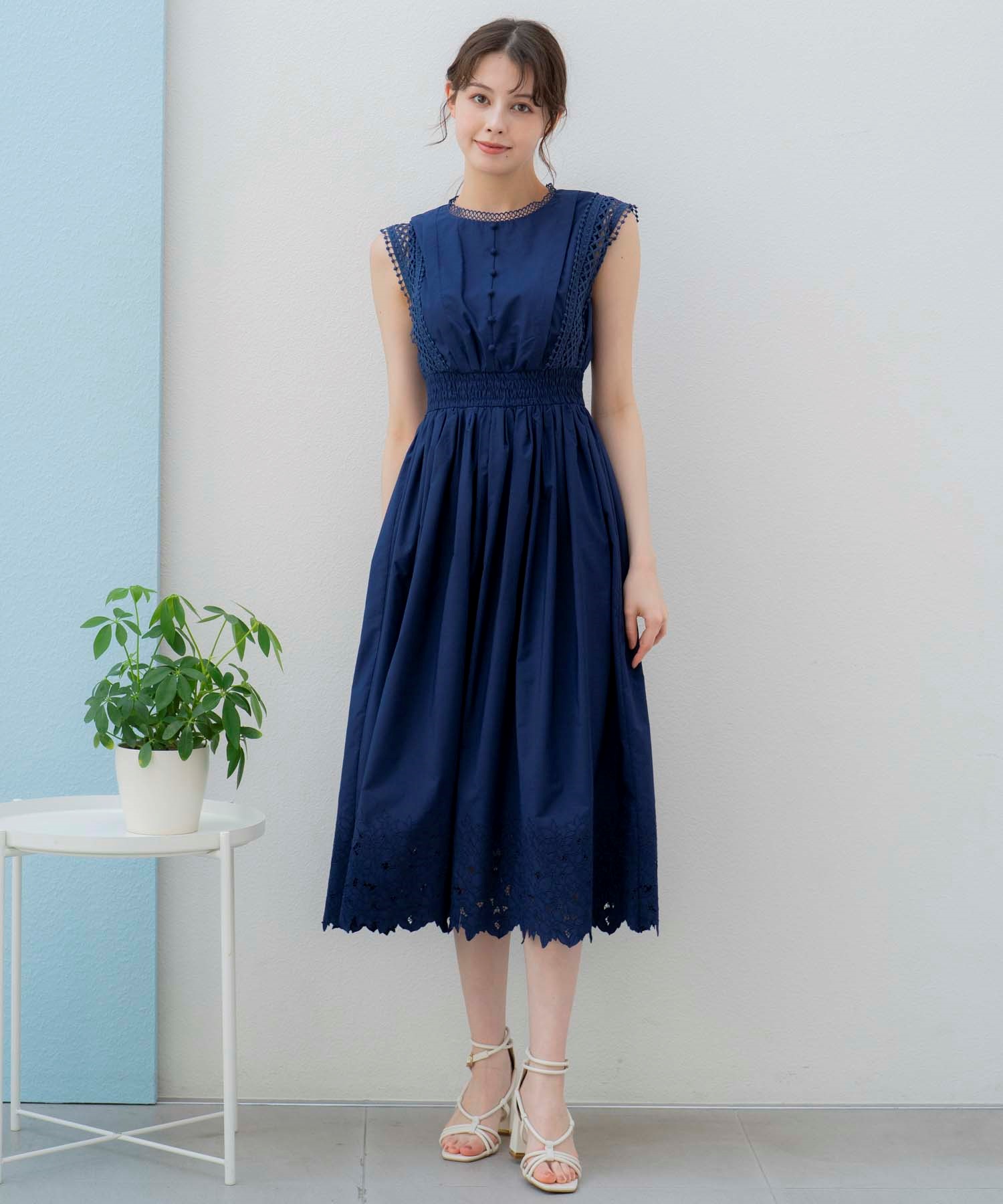 予約】レース刺繍ワンピ | ロングワンピース | Noela OFFICIAL 予約】レース刺繍ワンピ | ロングワンピース | Noela OFFICIAL